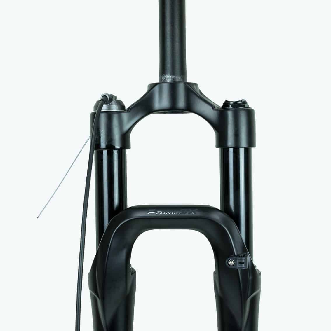 Absolute Prime EX, suspensão com canelas de 34mm e 120mm de curso